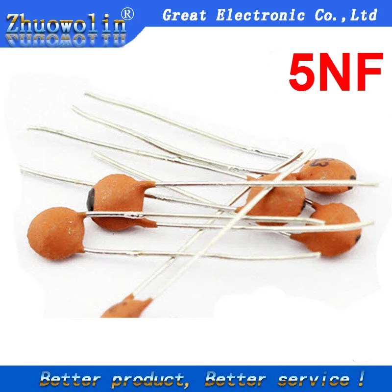 100pcs/Lot 50V 5NF Low Voltage Ceramic Disc Capacitor|ceramic disc ...