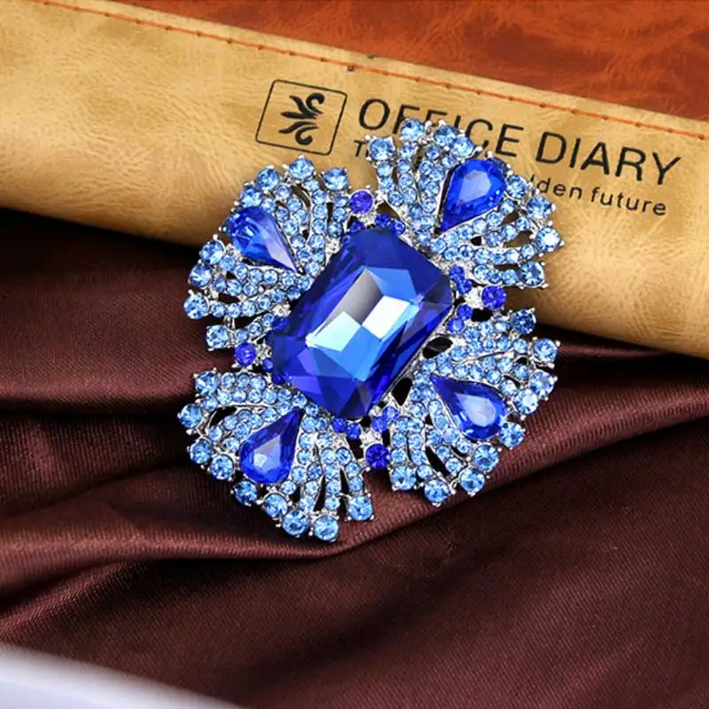 Moonso Hot luxurious Brooches broches broche for women rhinestone ...