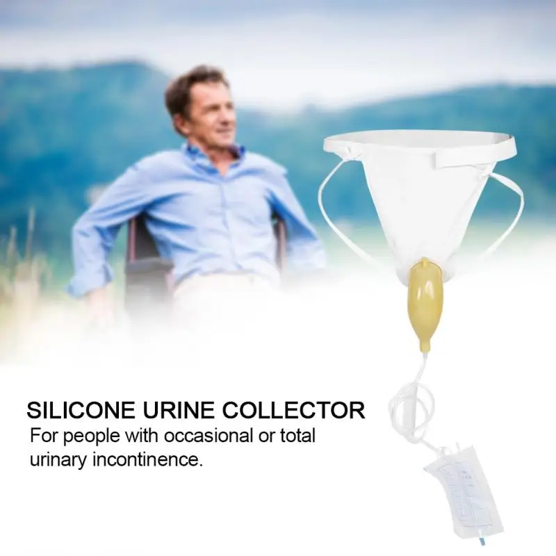 Silicone Urine Bag Spill Proof Collector Catheter Aid Pee Holder for ...