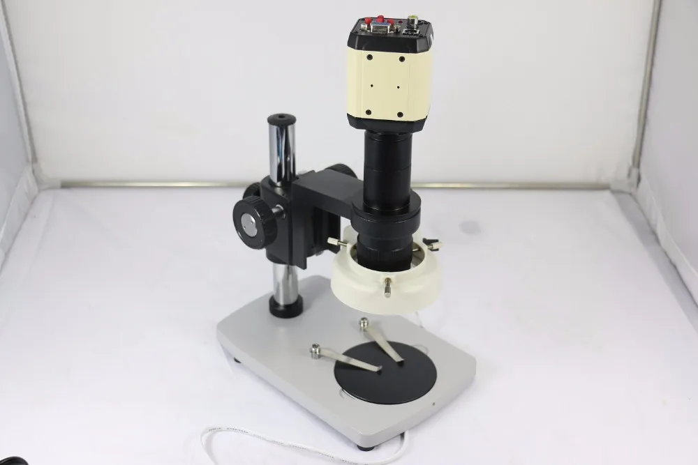 2MP HD 3 in1 Digital Industrial Microscope Camera +56 LED ring Light ...