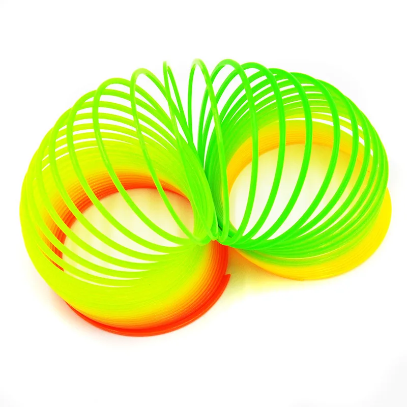 Free Ship funny gadgets Classic Stress Relieve Slinky Rainbow Spring ...