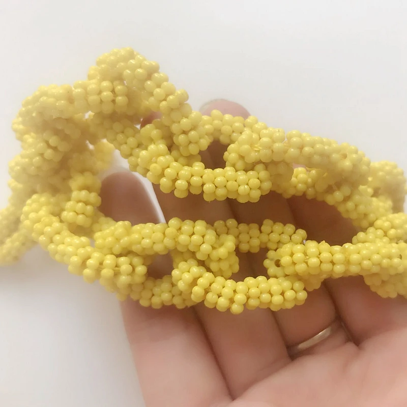 Collier de perles à fleurs jaunes, nouveau Design à la mode, collier ...