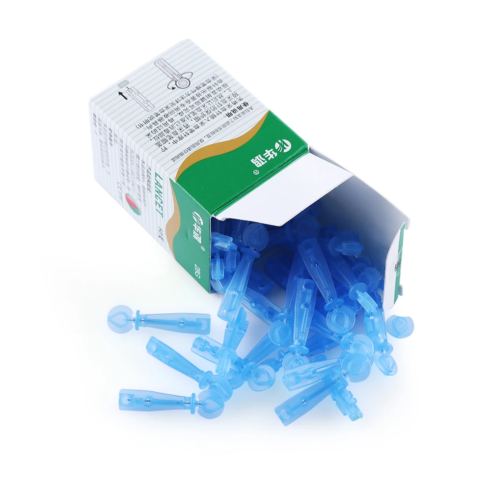 Hot 50 Pcs/Set Disposable Sterile Lancets Finger Pricker For Blood ...