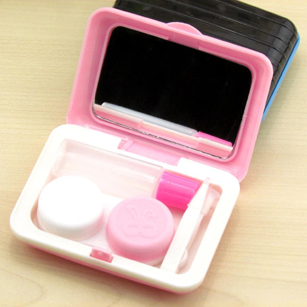 High Quality Unisex Contact Lenses Box Trunk Shape Eyewear Cases Lens High Quality Unisex Contact Lenses Box Trunk Shape Eyewear Cases Lens