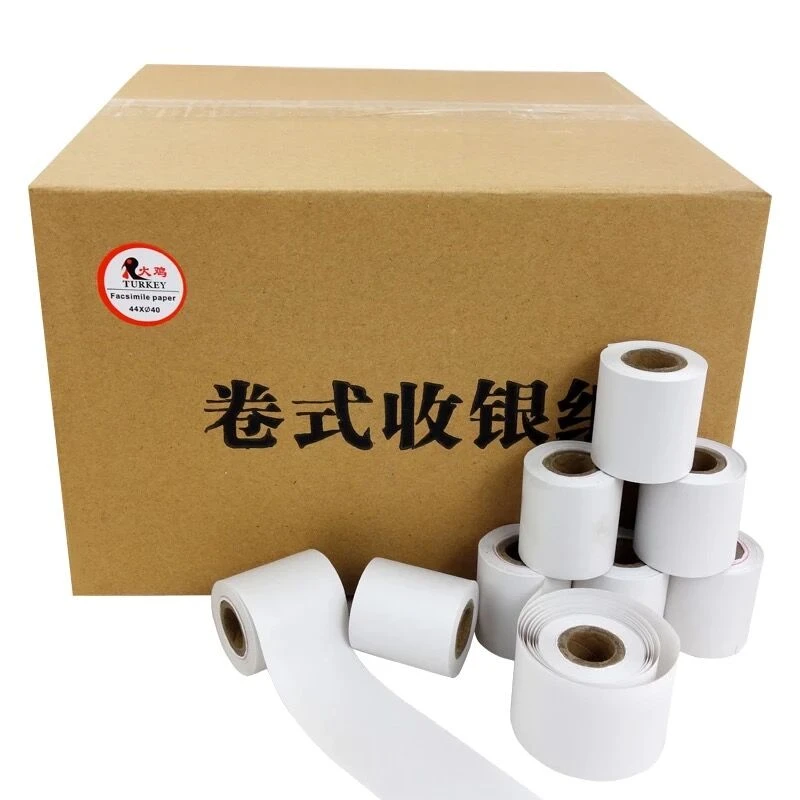 10 Rolls/pack Cash Register/pos One Ply Bond Paper Rolls 44mm X 40mm (1 ...