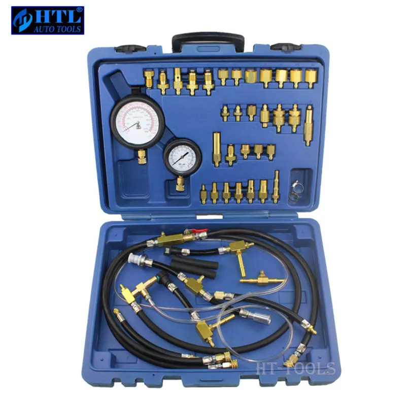 41PCS Master Fuel Pump Injection Pressure Tester Gauge Kit System Kit ...
