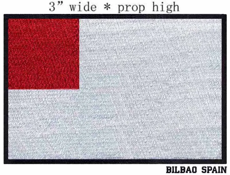 Parche bordado con bandera de Bilbao, España, 3 "de ancho, envío ...