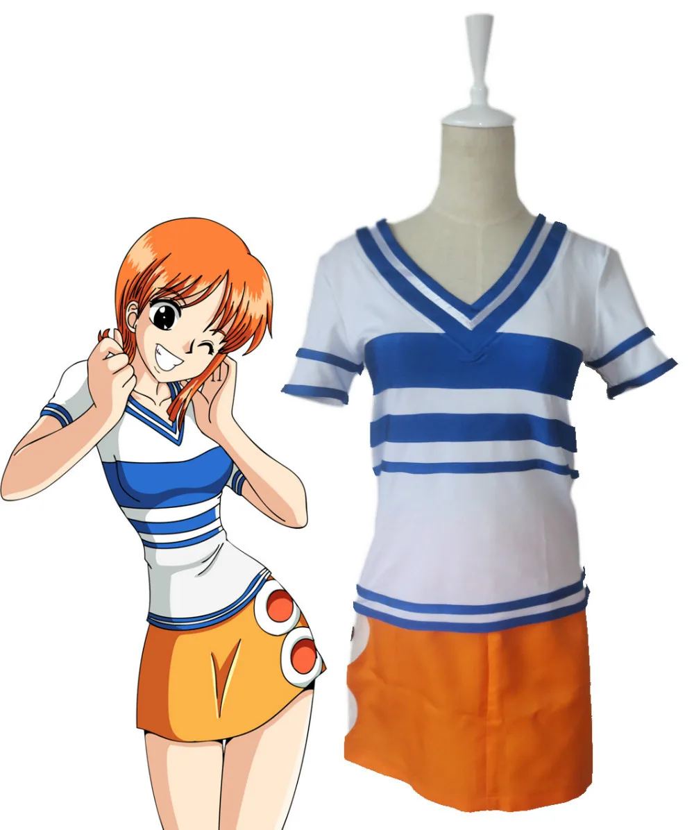 Free Shipping One Piece Nami Two Years Ago Anime Cosplay Costume On Alibaba Group