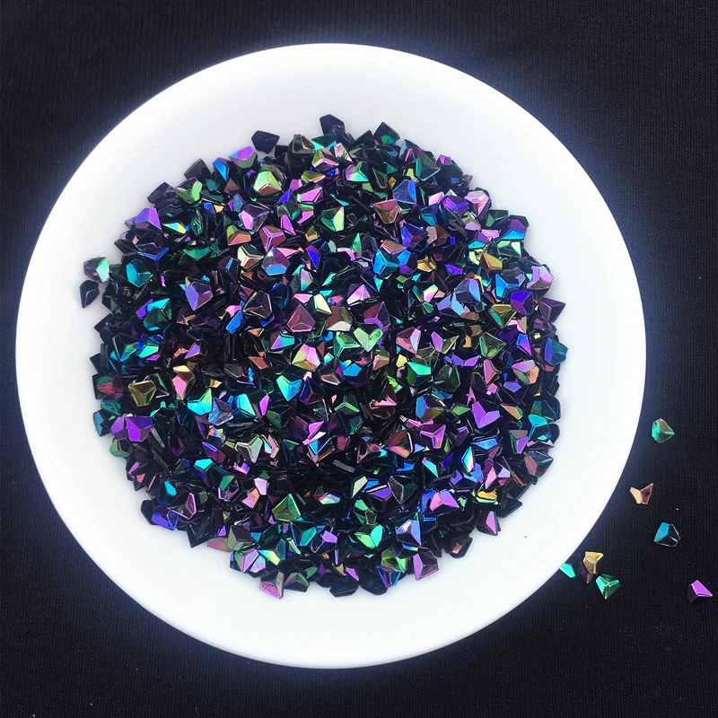 Ab Black Loose Sequin 10g/lot 3mm 3d Diamond Sequins Paillettes For ...