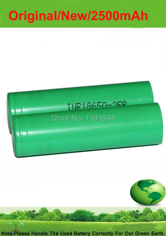 4PCS-LOT-Original-3-6V-INR18650-25R-18650-2500mAh-Continuous-20A ...