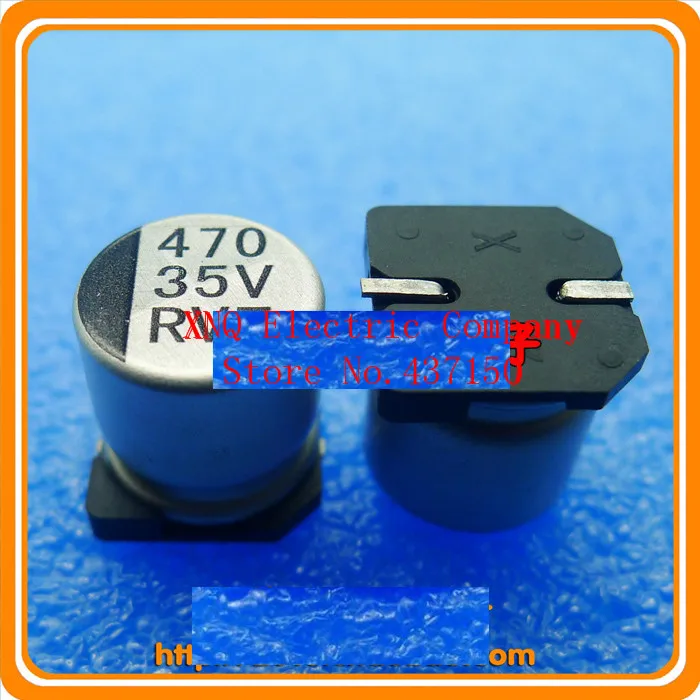 Aliexpress.com : Buy 470UF 35V SMD electrolytic capacitor 35V470UF ...