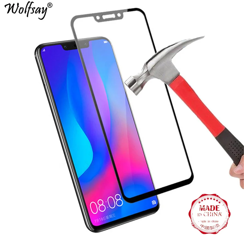 Full Screen Protector For Huawei Nova 3i Tempered Glass No White Edge ...