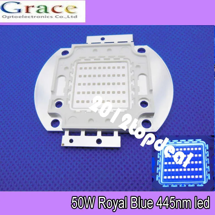 50W 로얄 블루 445 450nm 고출력 밝은 LED 램프 조명 수족관 diy용, 1 개|light star|beaded ...