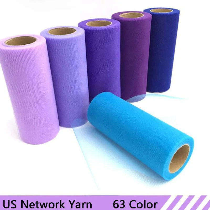Tulle Roll 25 yard 15cm Spool Fabric Spool Wedding Decoration Organza ...