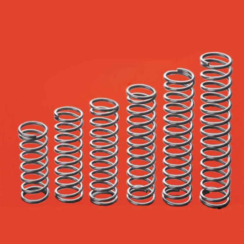 5pcs Galvanized Compression Spring Select Wire Dia 0.7mm OD 7 9mm ...