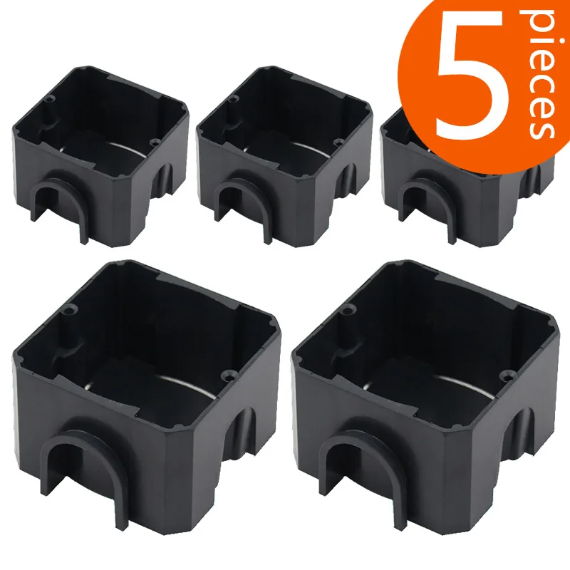 5 pieces European standard square wall switch socket box ESCM 02|box ...