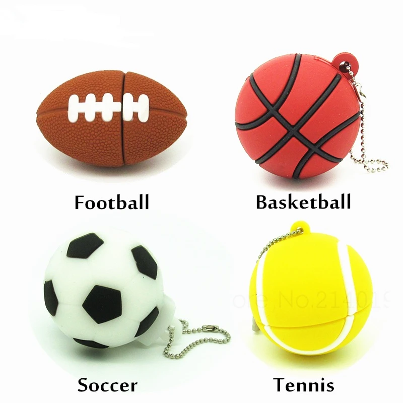 Pendrive de bola de silicone esportivo, pen drive usb de futebol ...