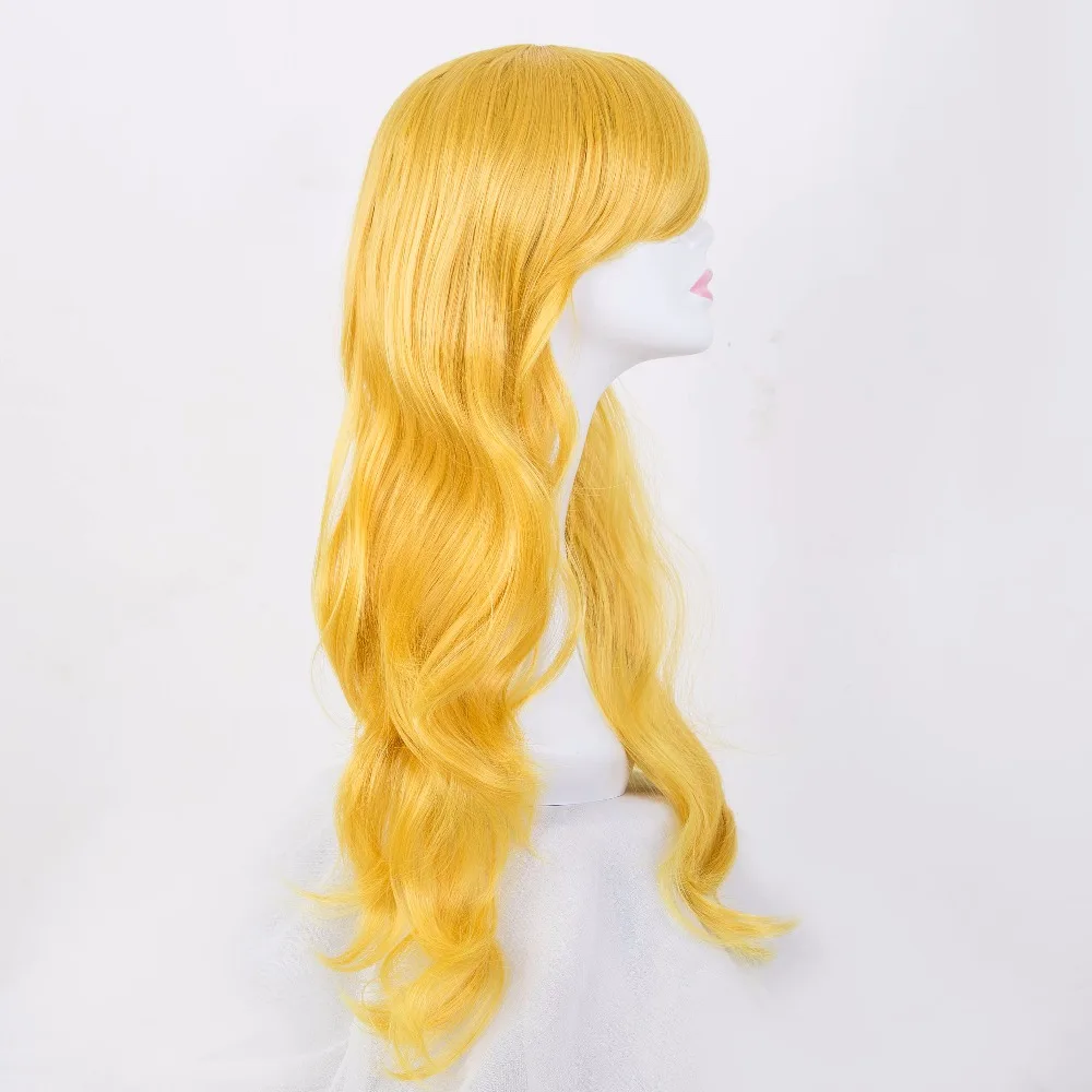 Heat Resistant Long Yellow Wig Long Synthetic Yellow Wig Yellow Curly Wig Cosplay Synthetic Wigs for Black Aliexpress