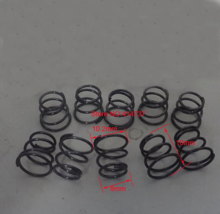 10pcs 1.2*7&8.8*25mm Steel conical coil spring 1.2mm wire conical ...