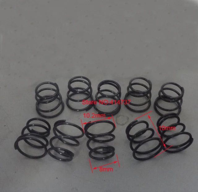 10pcs 1.2*7&8.8*25mm Steel conical coil spring 1.2mm wire conical ...
