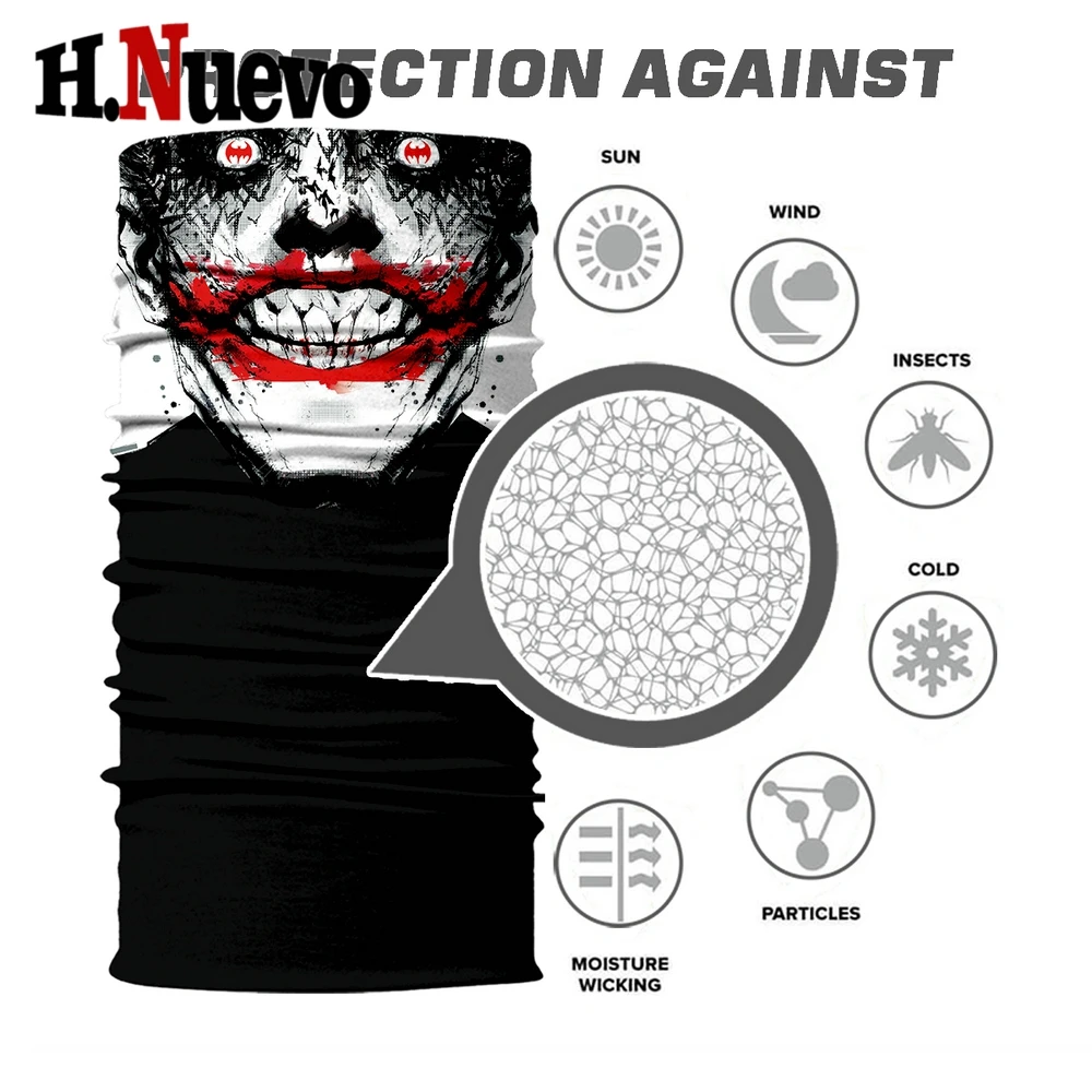 Scary Ghost Motorcycle Face Mask Balaclava