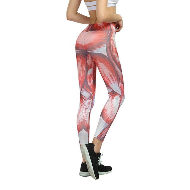 Buy Women Muscle Leggings Capris Pants Leggings