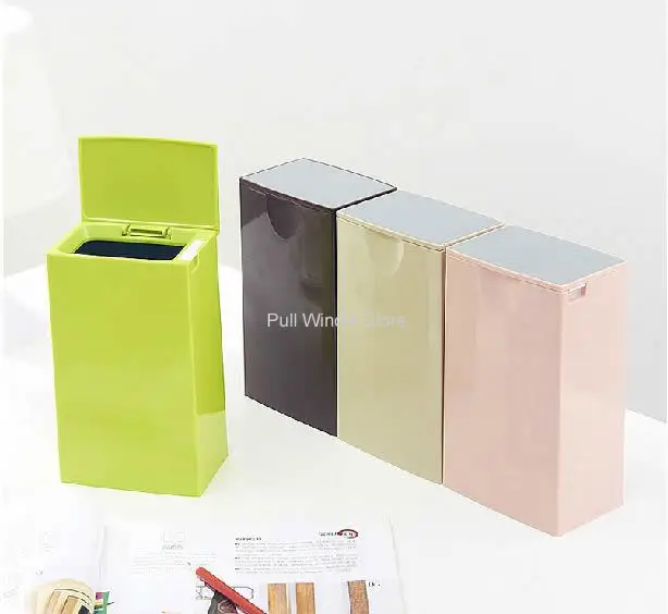 Creative Trash Can Shaped Holder Mini Desktop Double Trash Creative ...