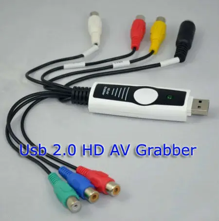 New USB 2.0 component ypbpr RCA Composite HD AV Grabber Video Capture ...