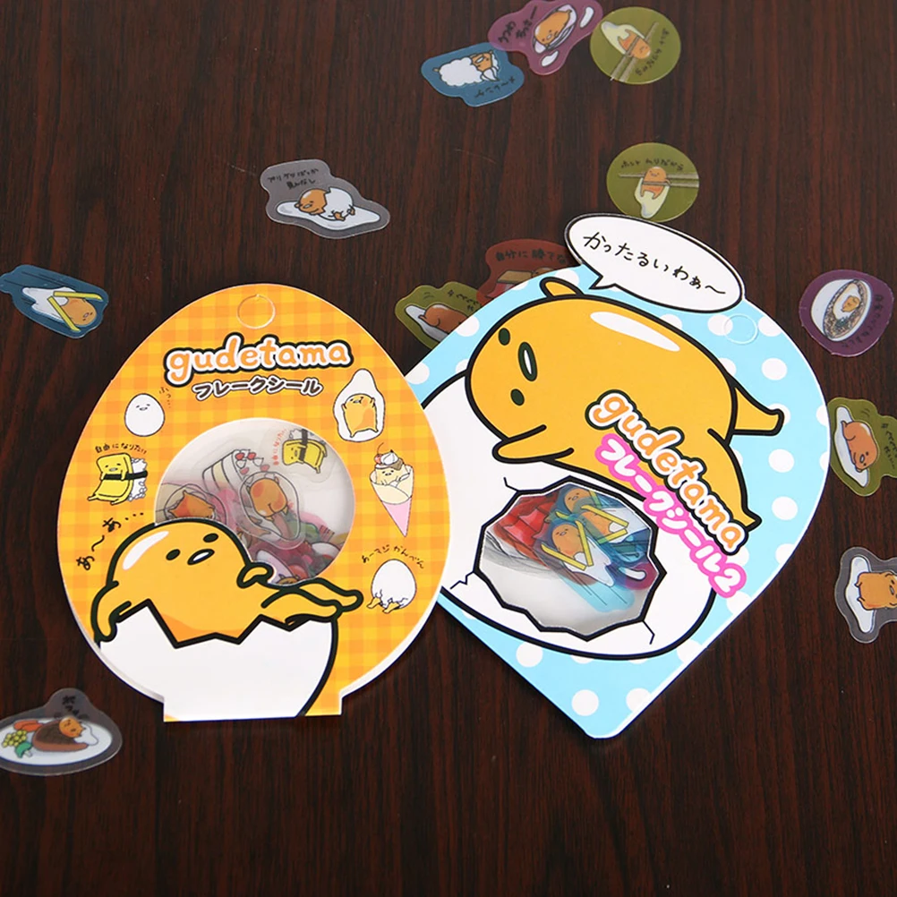 Gudetama Lazy Egg Stickers Pack - KawaiiMerch.com
