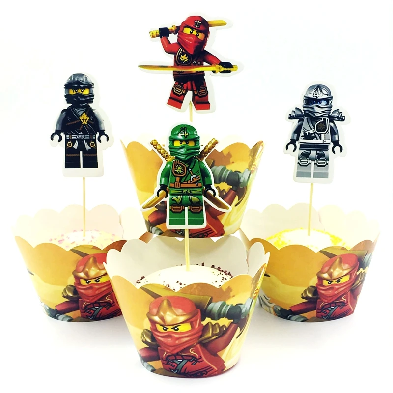 Capa-para-bolo-com-tema-ninja-infantil-acess-rio-para-decora-o-de ...