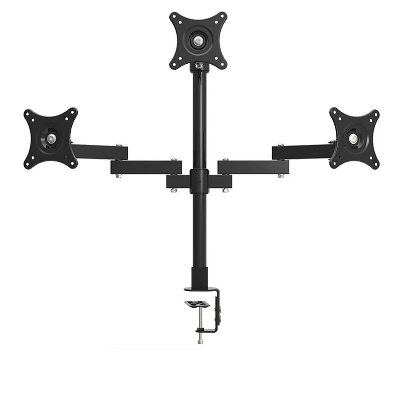 Dual screen LCD monitor stand about two lift telescopic universal multi ...