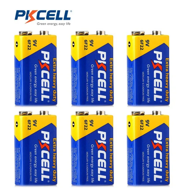 6pcs Safety explosion proof 9v battery Non rechargeable Battery f22 ...