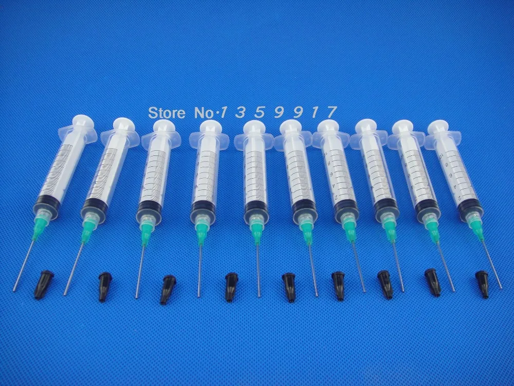 10sets 10ml/10cc Luer Lock Syringes with 18GA Blunt Tip Fill Needles 1. ...