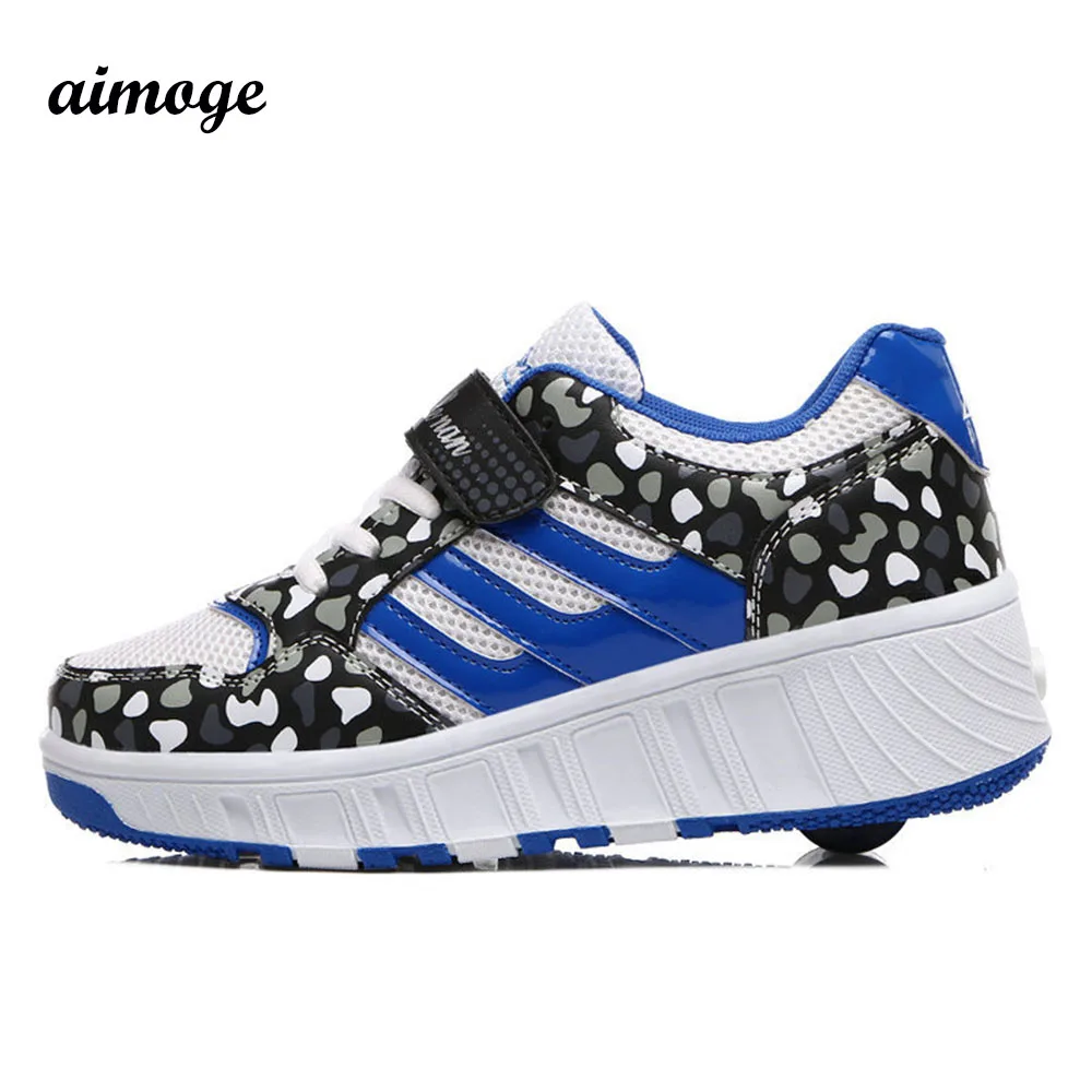 shoe Children Shoes Sneakers With Wheel one two Roller Shoes Breathable ...