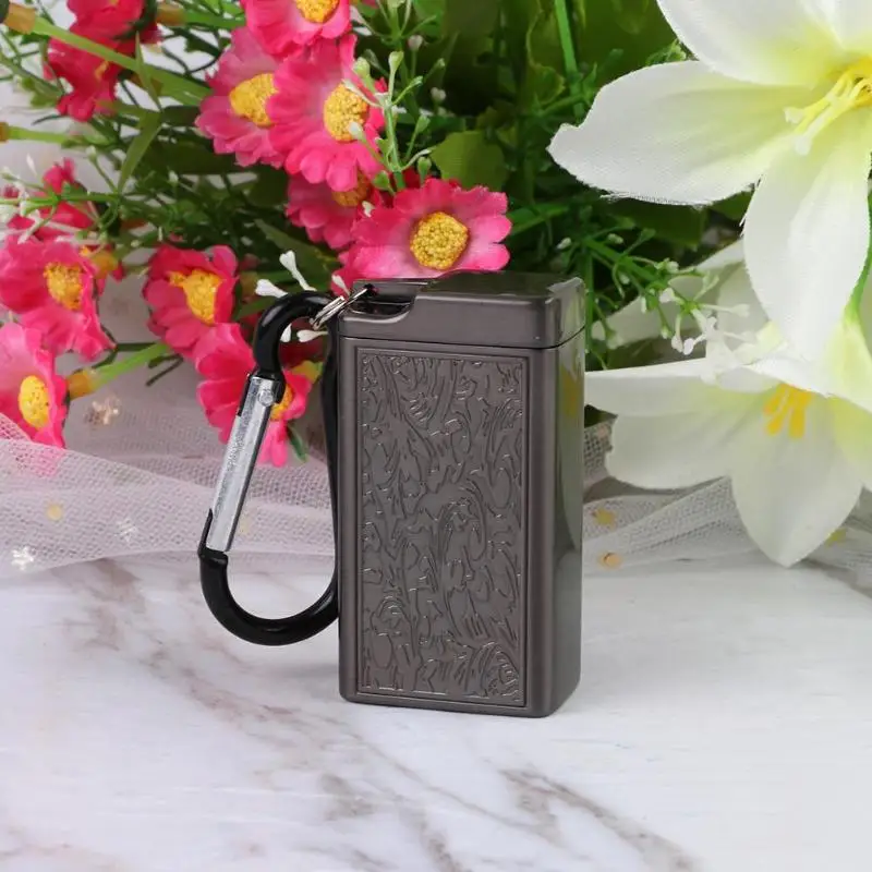 Portable Vintage Ashtray - Smokeless, Metal Body with Lid & Keychain in ...