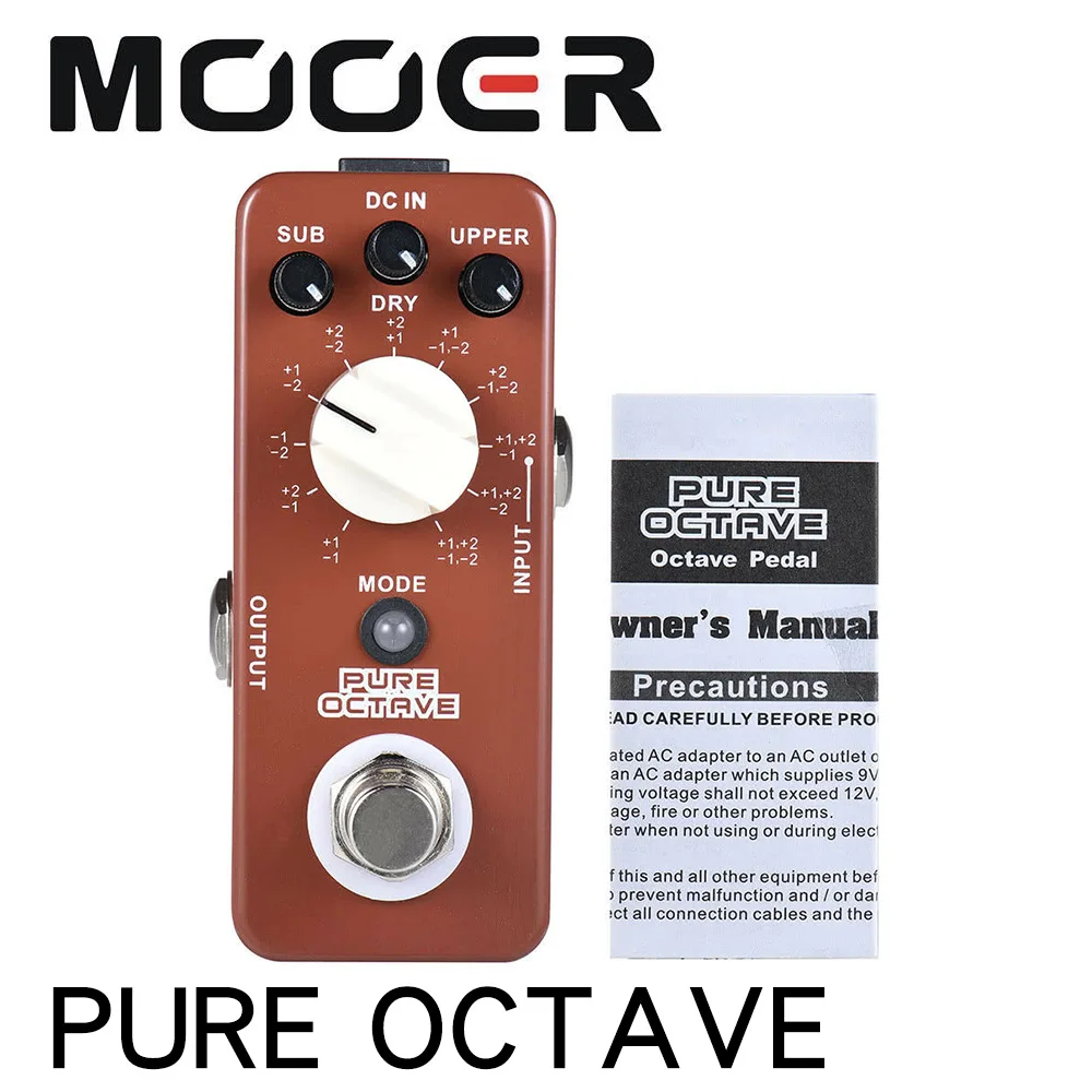 MOOER-PURE-OCTAVE-Mini-Octave-Guitar-Effect-Pedal-11-Octave-Modes-True ...