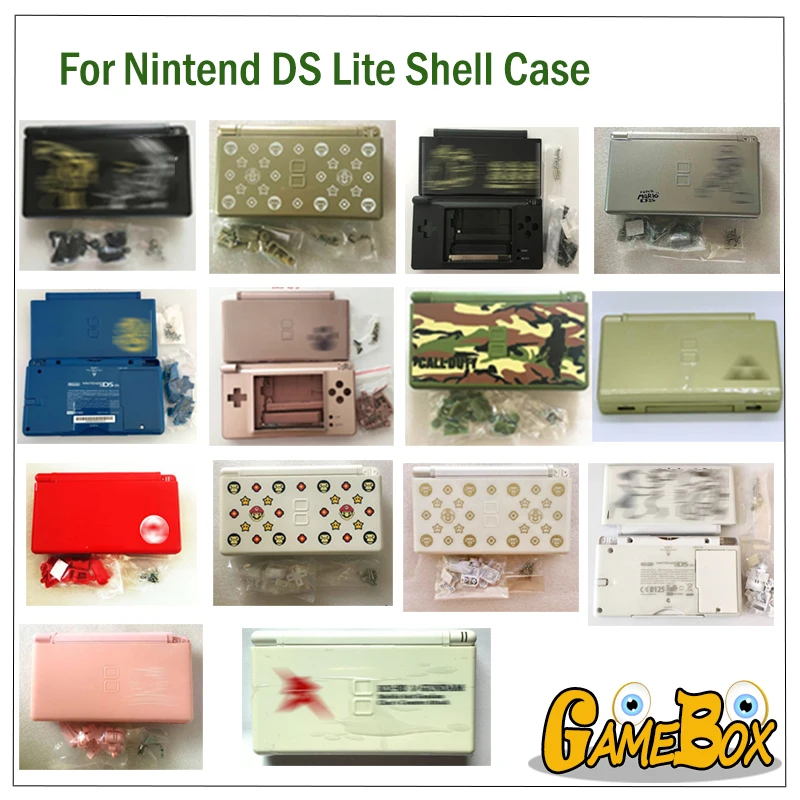 10เซ็ต/ล็อตเต็มรูปแบบชุดสำหรับ Nintendo DS Lite Shell Housing ทั้งหมดสี ...