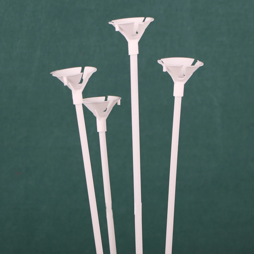 Varillas blancas de PVC para globos, palos de 40cm, soporte para globos ...