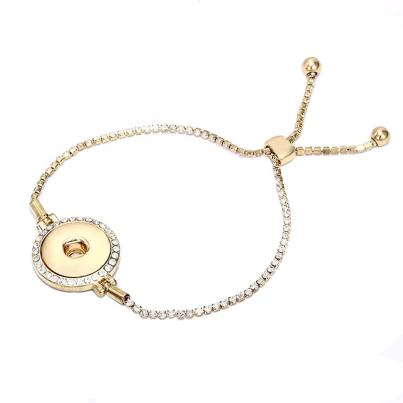 3 Styels Snap Button Bracelet Bohemian Adjustable Chain Ginger Snap ...