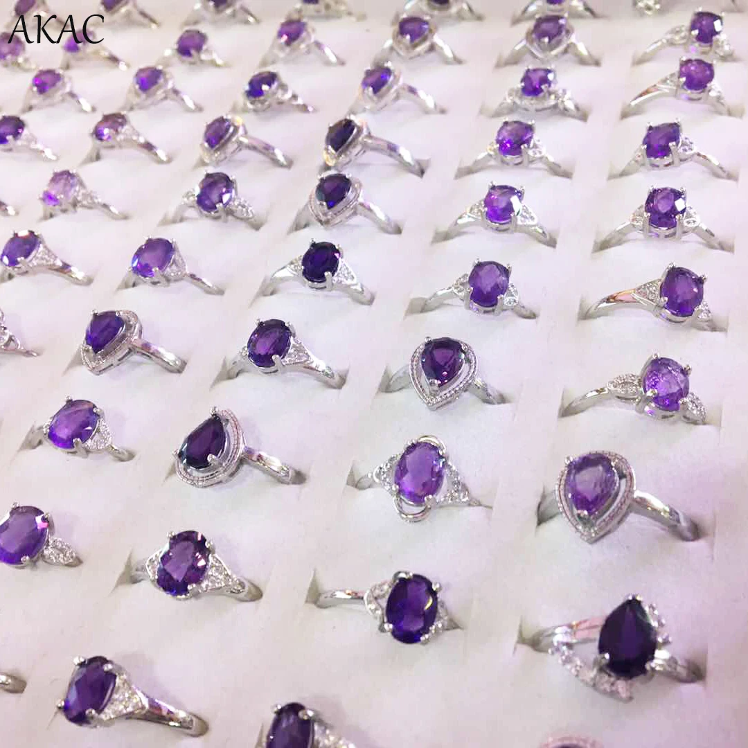 3 шт./компл. приблизительно 5-6* размером 7-8 мм, натуральный аметист ...