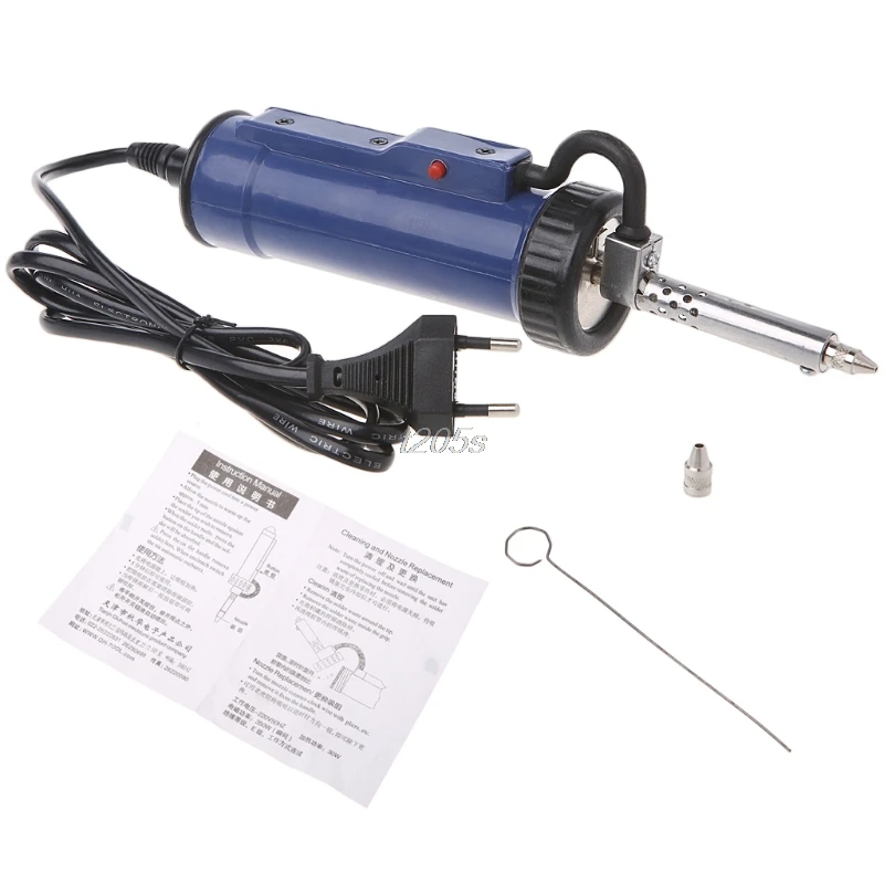 30W 220V 50Hz Electric Vacuum Solder Sucker Desoldering Pump Iron Gun ...