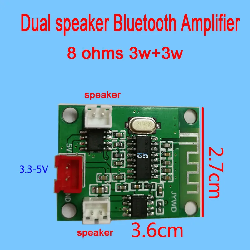 dc 3.3V 5V Bluetooth audio Module digital Power Amplifier board 3W+3W ...