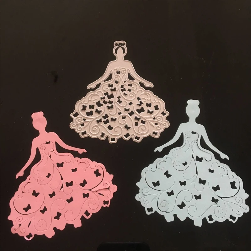 Metal Human Figure Clothing | Metal Paper Cards Decor | Metal Crafts ...