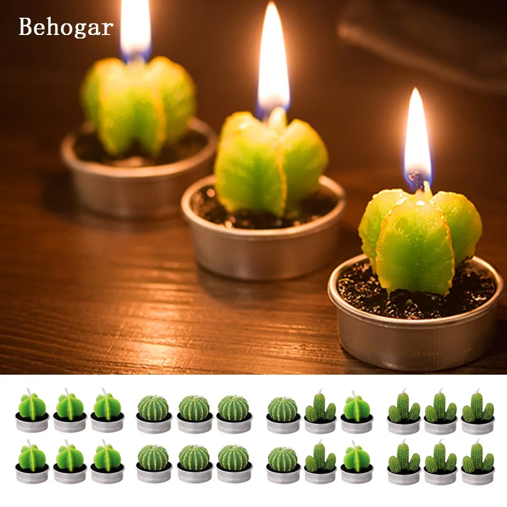 Behogar velas decorativas delicadas hechas a mano, velas de Cactus, sin ...