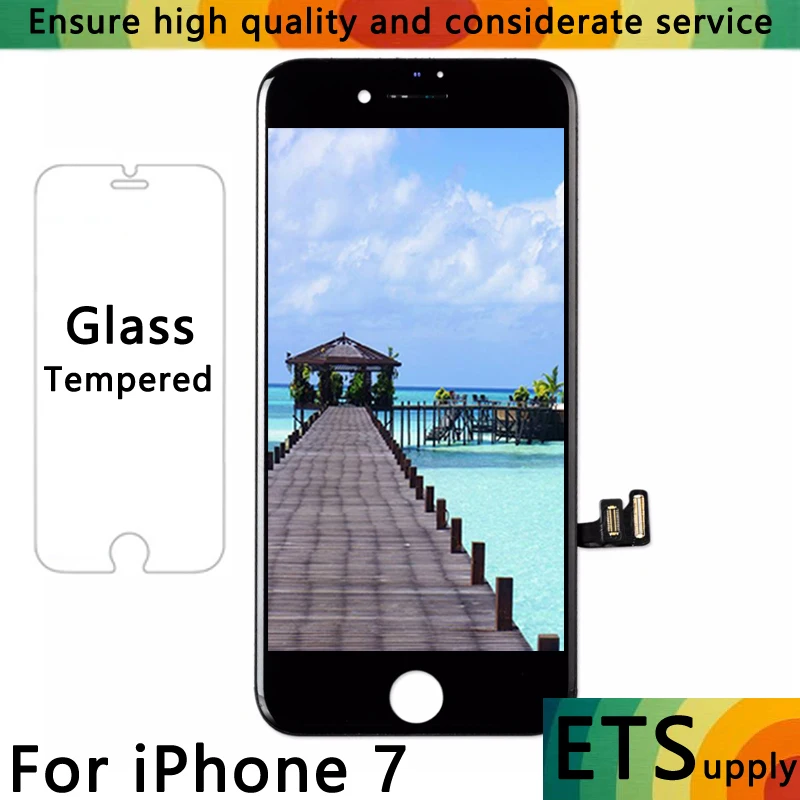 ETS 5PCS high screen For iPhone 7 LCD Pantalla Grade AAA Ecran LCD ...
