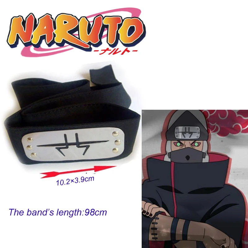 Naruto akatsuki ANTI WATERFALL Ninja KAKUZU Headband Japanese Anime ...