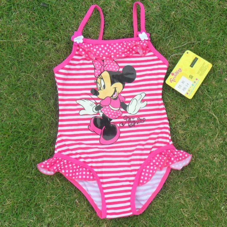 Minnie Mouse Girls Swimwear Swimsuit Girls One Piece Swimsuit Kids ...