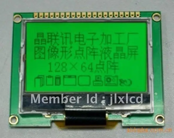 Jlx12864g-13712y-p.12864 Lcd Display. Graphic Lcd .driver Ic St7565r ...
