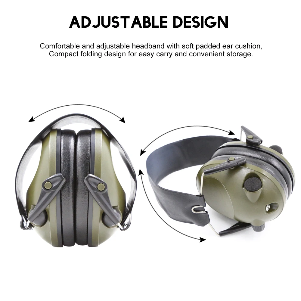 Ear Protector Electronic Tactical Shooting Earmuff Hearing Protection ...