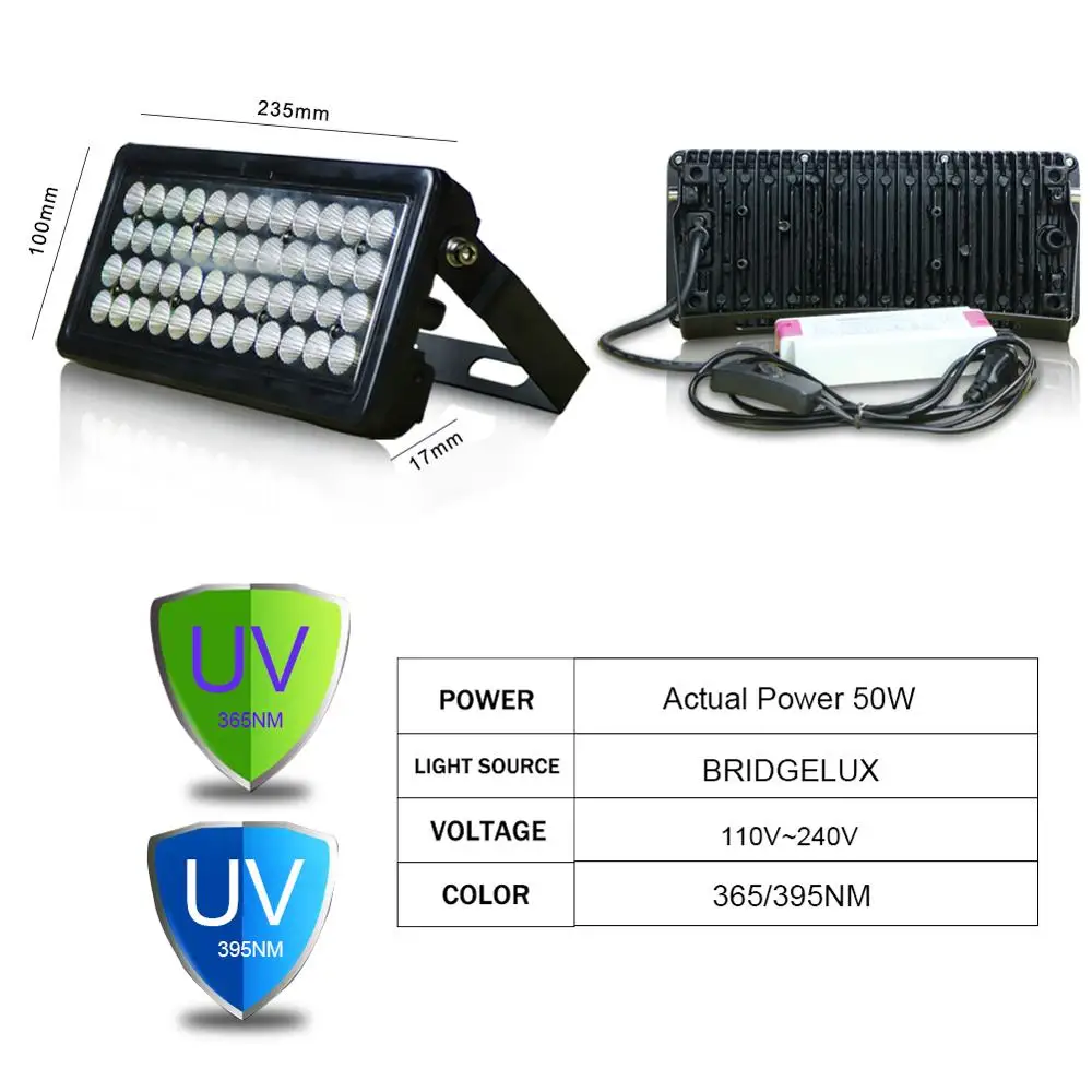 365nm Led УФ-гель отверждения лампа печатная машина стекло краска ...